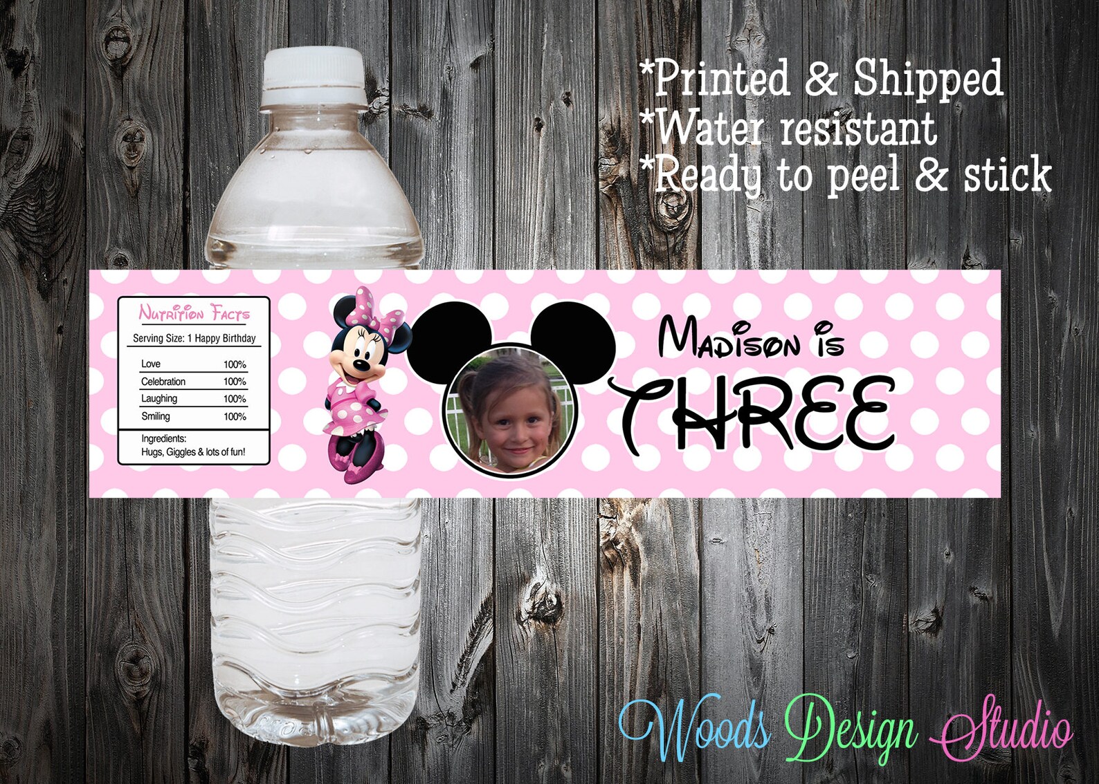 Minnie Mouse Birthday Stickers // Personalized // Printed & - Etsy