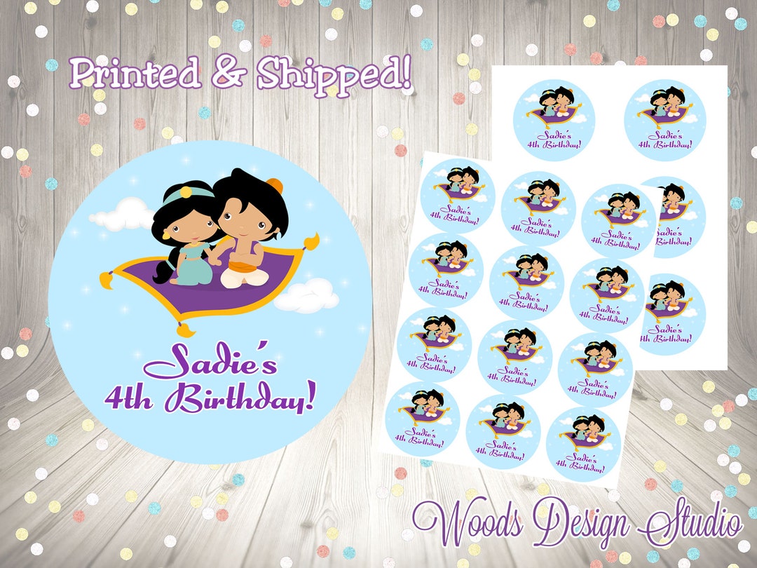 Aladdin Jasmine // Personalized // Printed & Shipped // Thank You ...