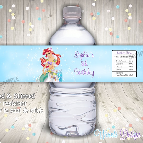 Mermaid Water Labels - Etsy