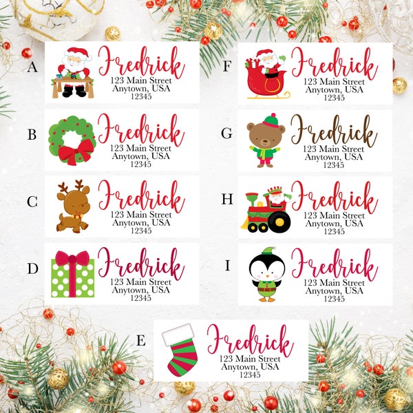 Christmas Labels - Etsy