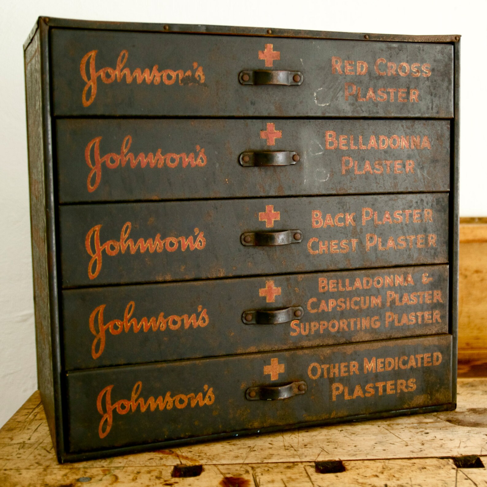 Antique Johnson & Johnson Plaster Drawers - Etsy