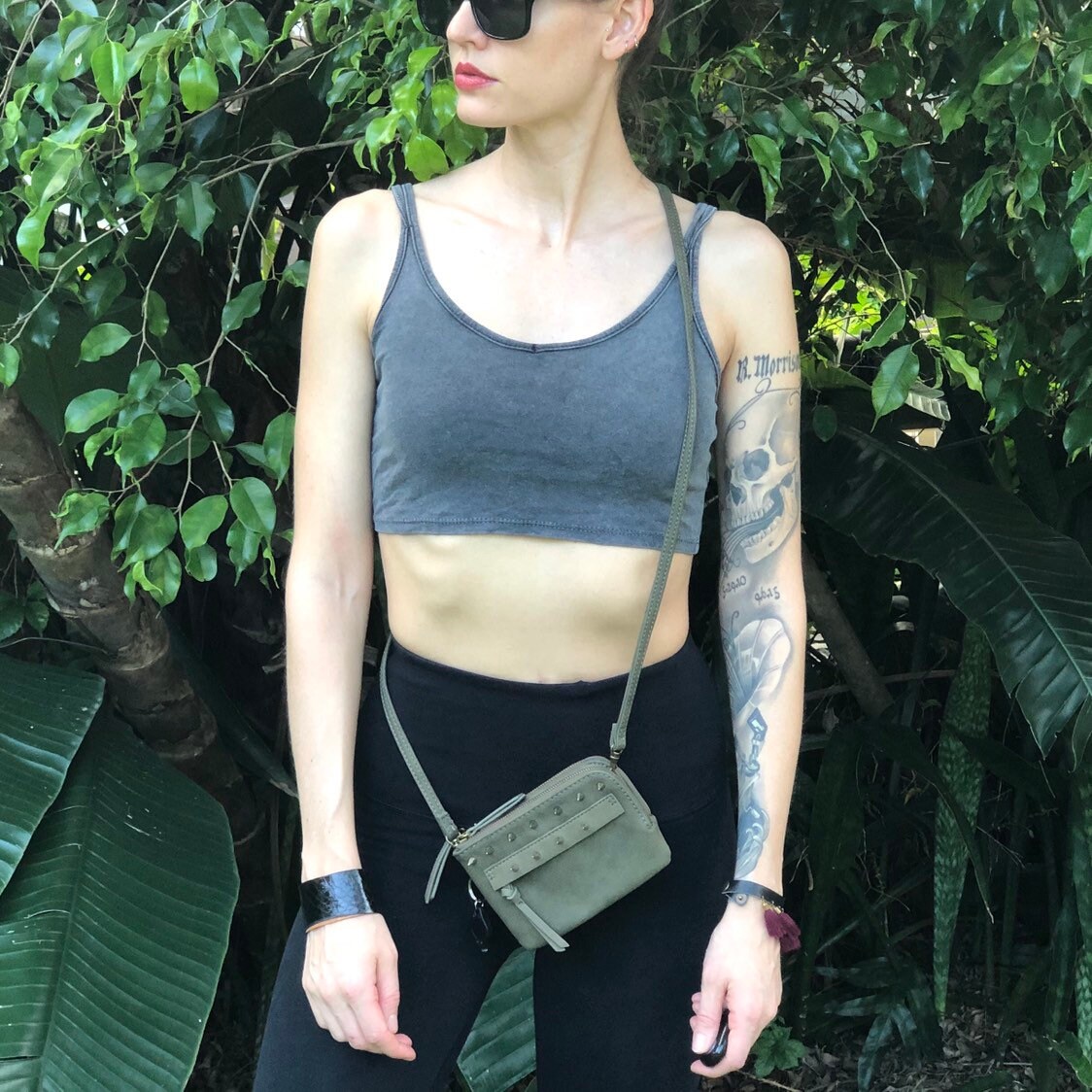 Studded Sage Crossbody Rocker Purse - Etsy