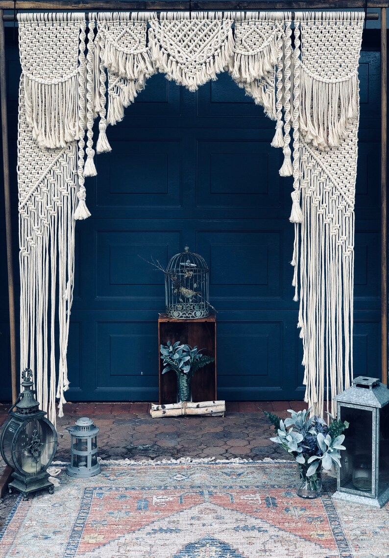 Boho Macrame Wedding Backdrop - Etsy