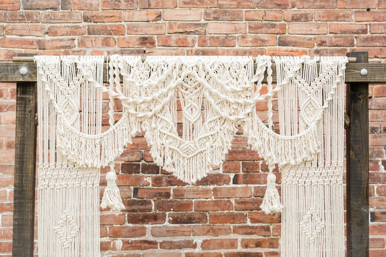 Boho Macrame Wedding Backdrop, Ceremony Backdrop, Wedding Arch ...