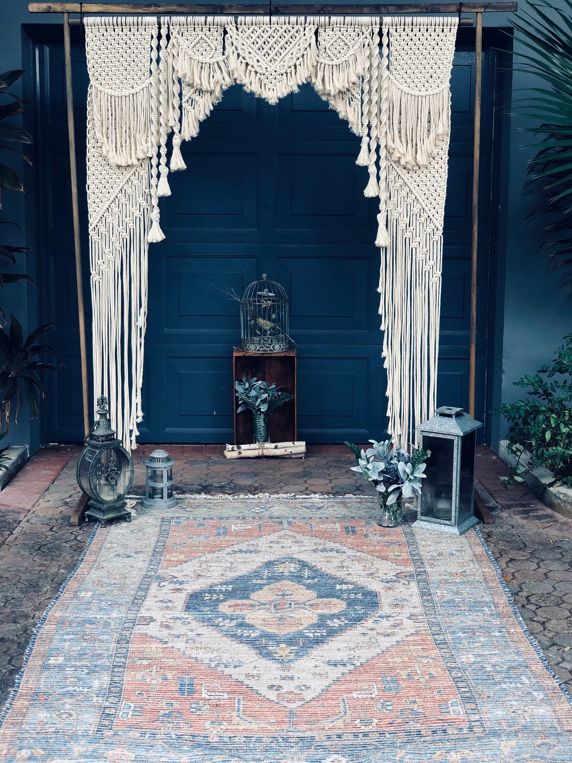 Boho Macrame Wedding Backdrop - Etsy