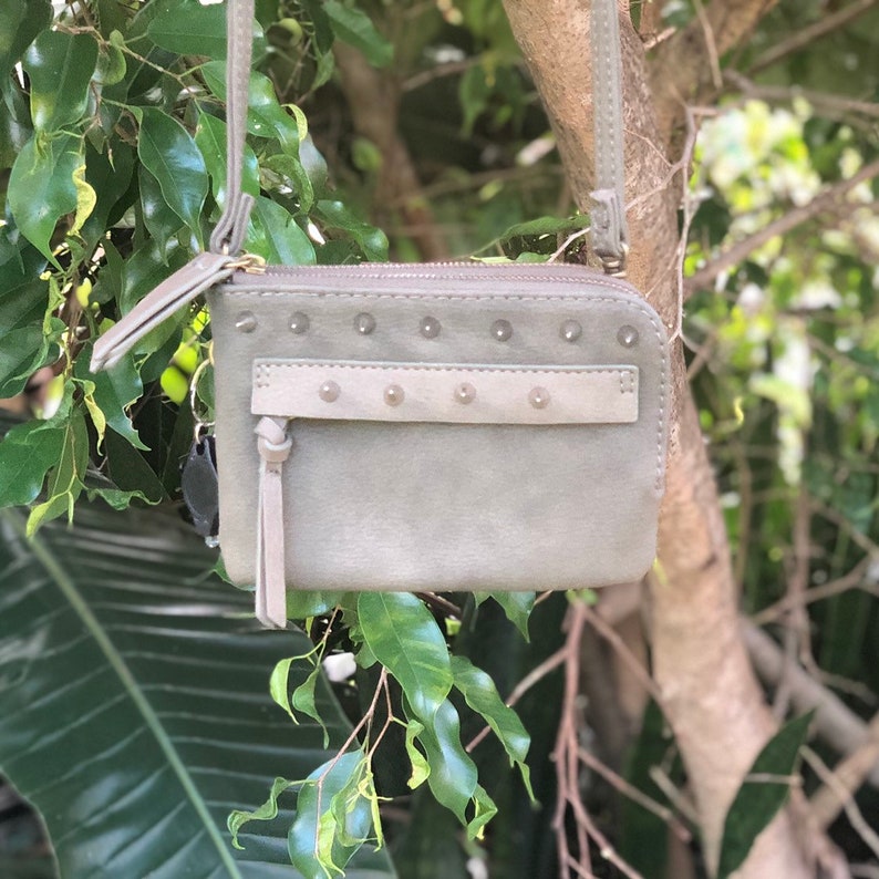 Studded Sage Crossbody Rocker Purse - Etsy