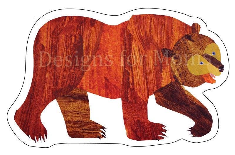 Brown Bear Wall Decorations PRINTABLE - Etsy