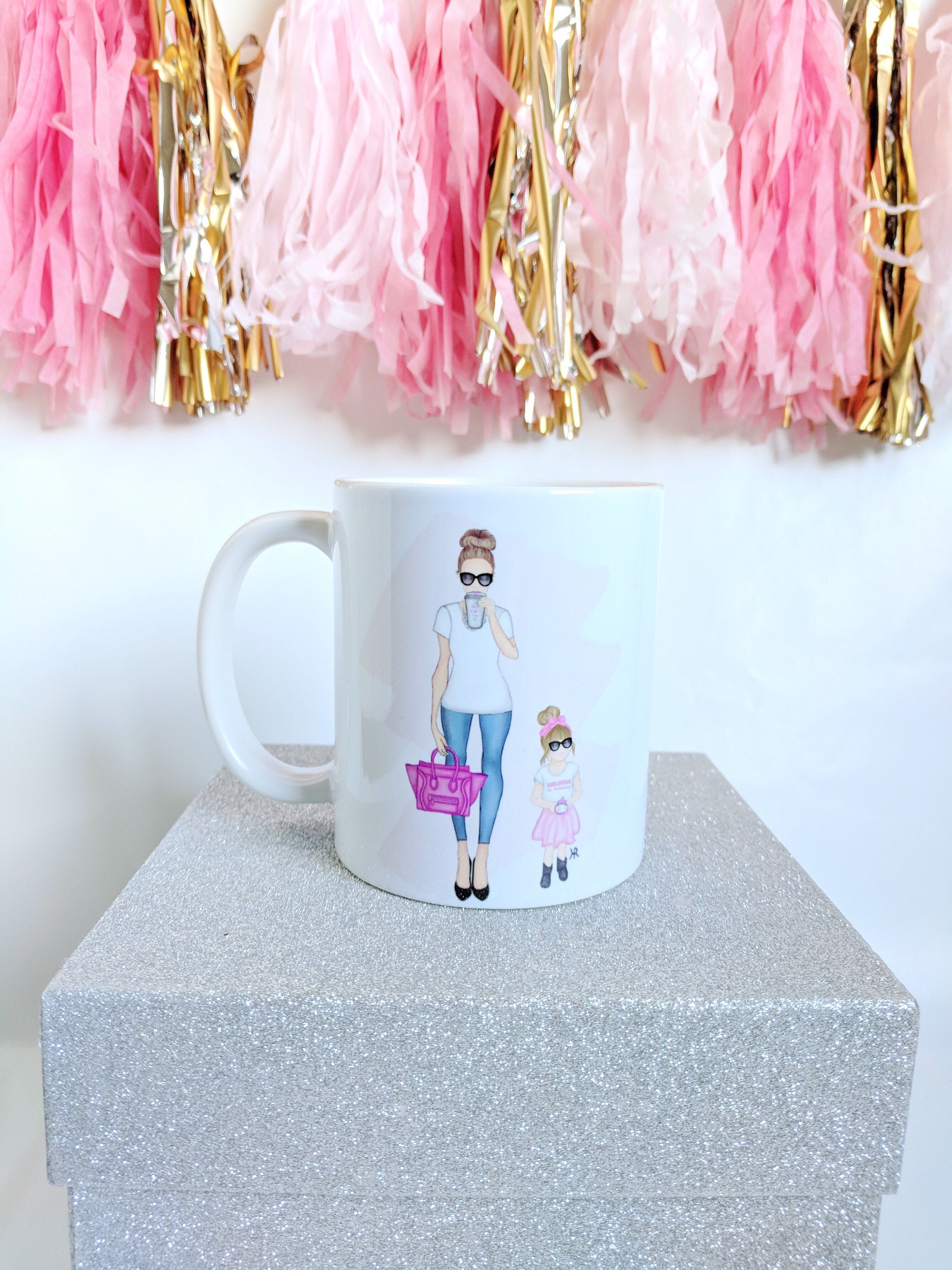 Mom mug, Mother's Day, mommy and me mug, mother daughter mug, mom Art ...