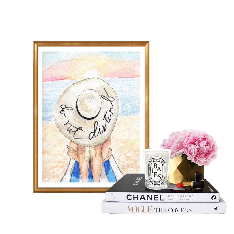Do Not Disturb Print of Original Beach Themed Summer - Etsy