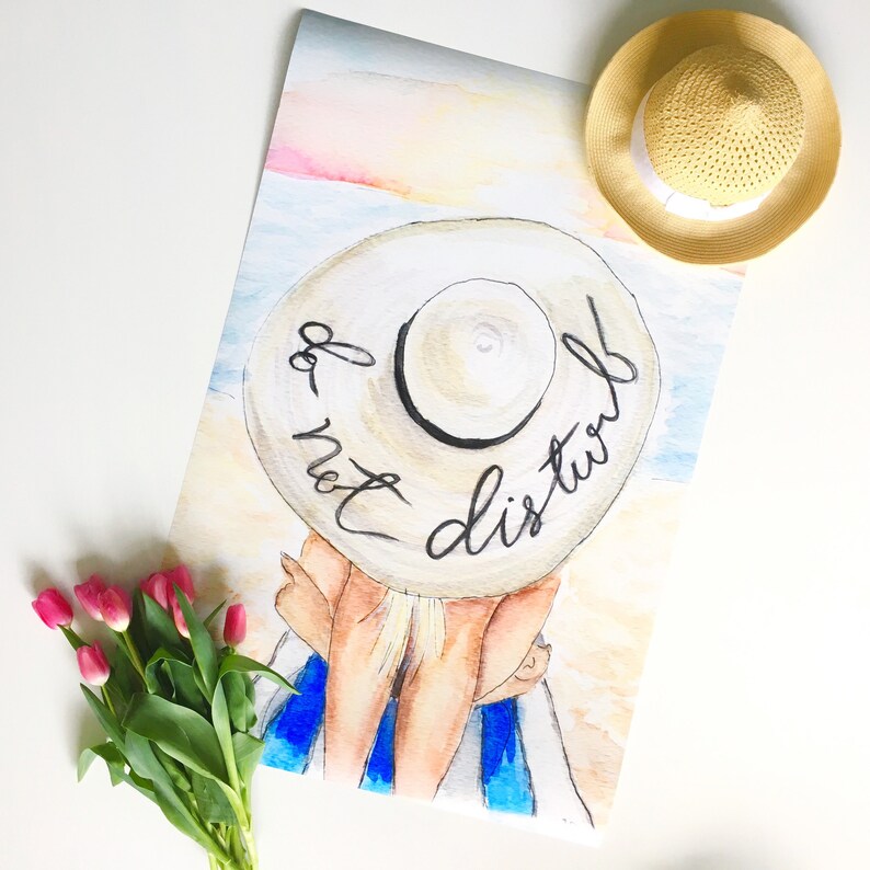 Do Not Disturb Print of Original Beach Themed Summer - Etsy