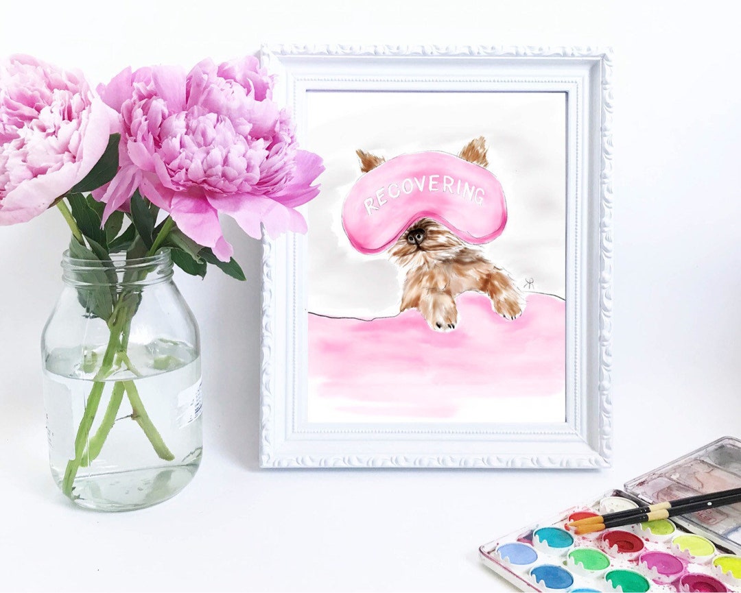 Yorkie, Yorkie Lover, Dog Lover, Girly Girl Art, Girly Art, Girly ...