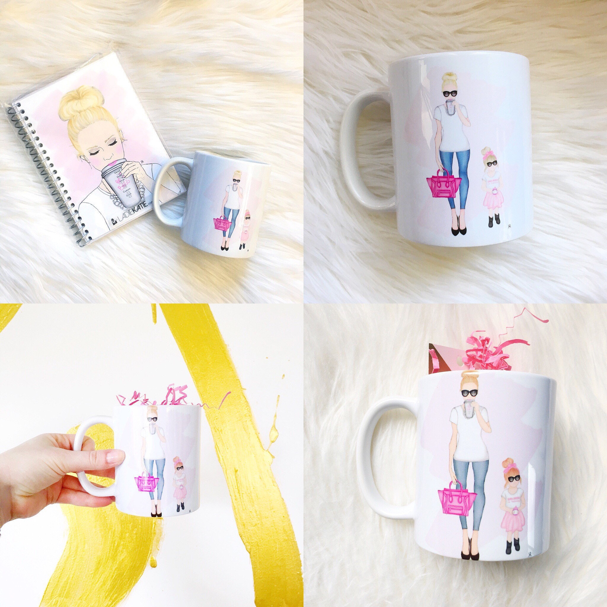 Mom mug, Mother's Day, mommy and me mug, mother daughter mug, mom Art ...