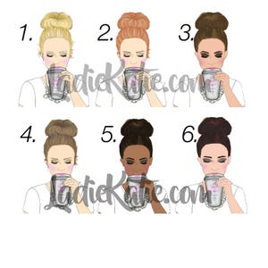 Print of Original Girl Boss, Coffee Lover Illustration, Girl Boss Art ...