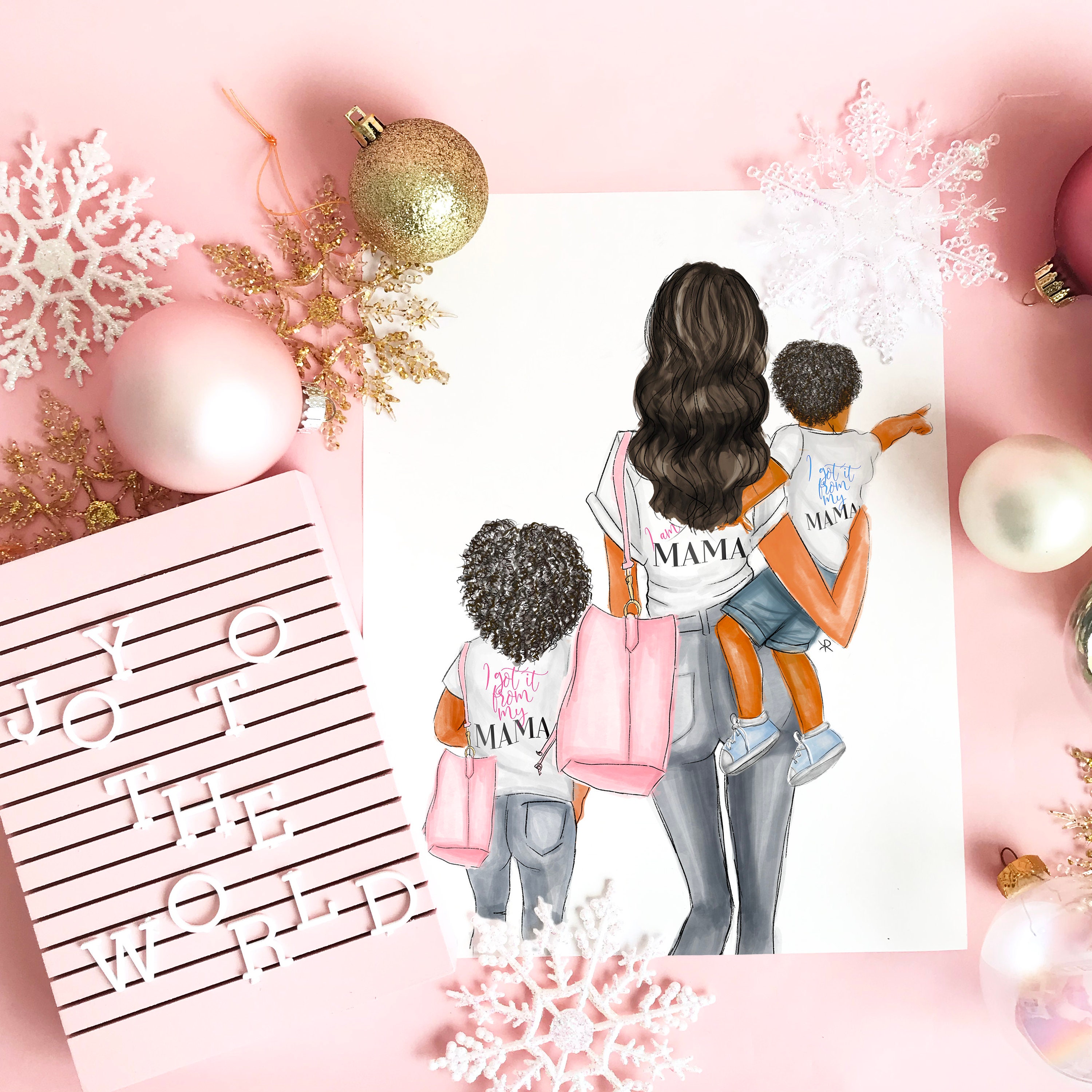 mommy and me art, girly art, girly print, little girl, mom print, girls ...