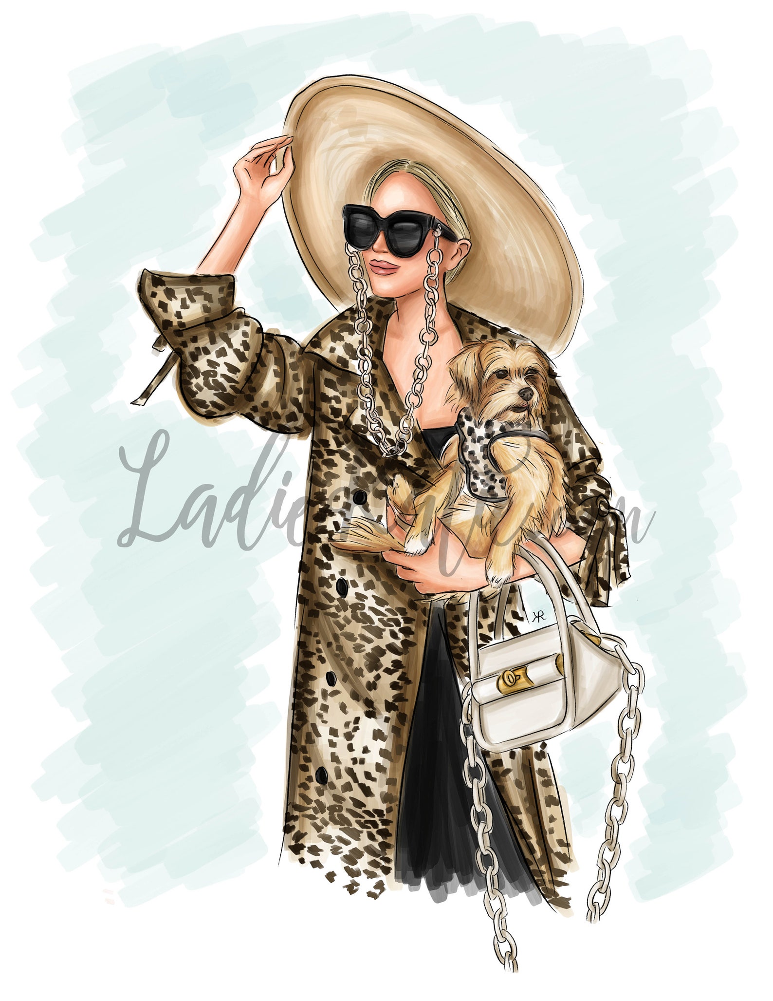 Dog Mom, Dog Lover Illustration, Dog Lover Art, Maltese, Dog ...
