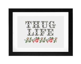 Stitch Thug Life - Etsy