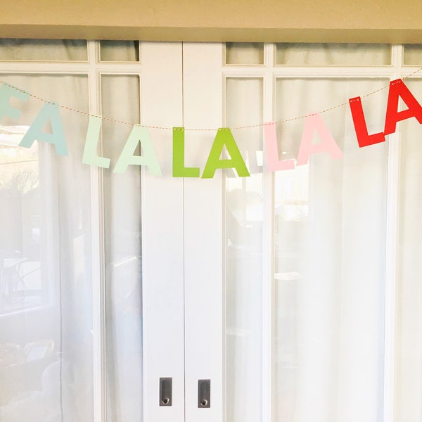 Fa La La Banner - Etsy