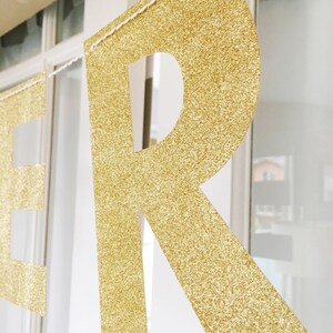 Cheers Gold Glitter Banner - Etsy