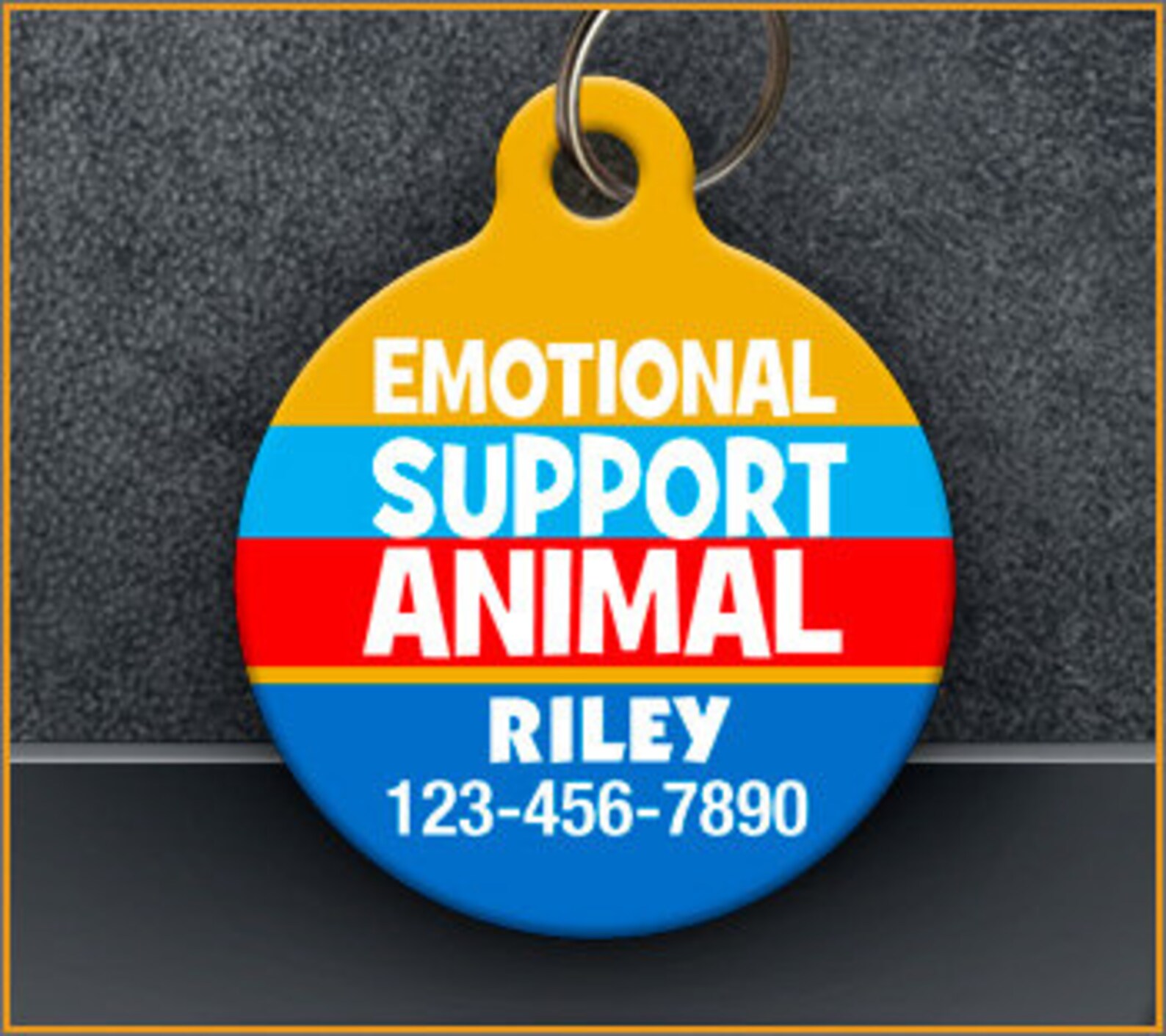 Emotional Support Animal PET ID TAGS | Etsy