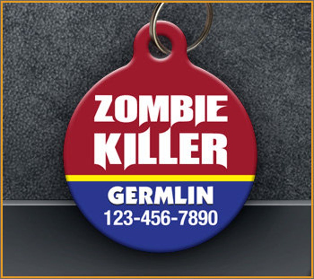Zombie Killer PET ID TAGS - Etsy