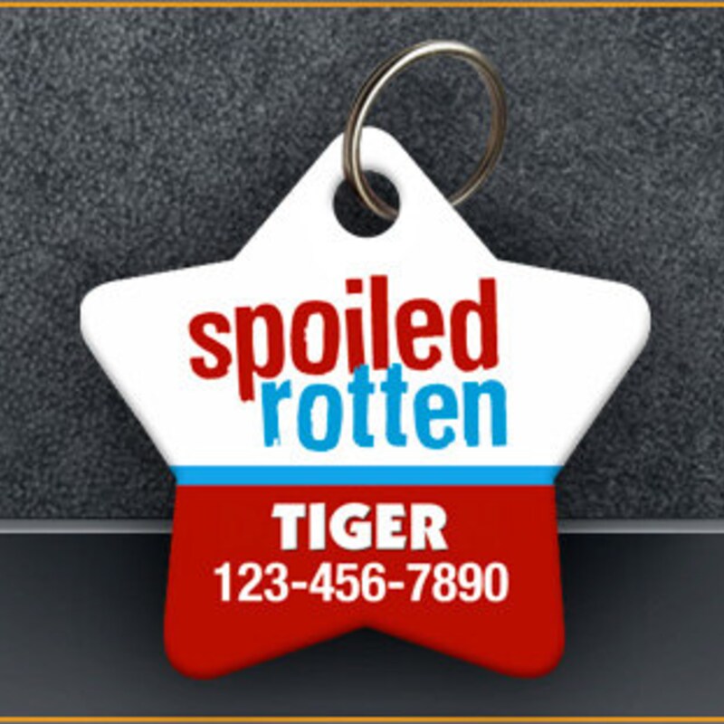 Spoiled Rotten Dog Tag - Etsy