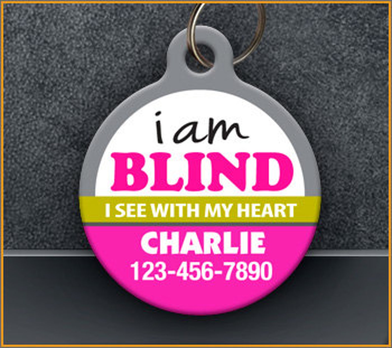 I Am Blind PET ID TAGS - Etsy