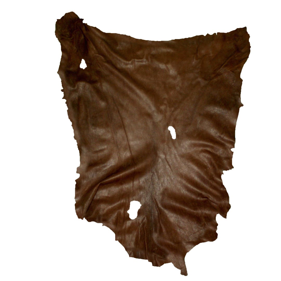 Glacier Wear Leather Buckskin Hide Second Quality Chocolate - Etsy