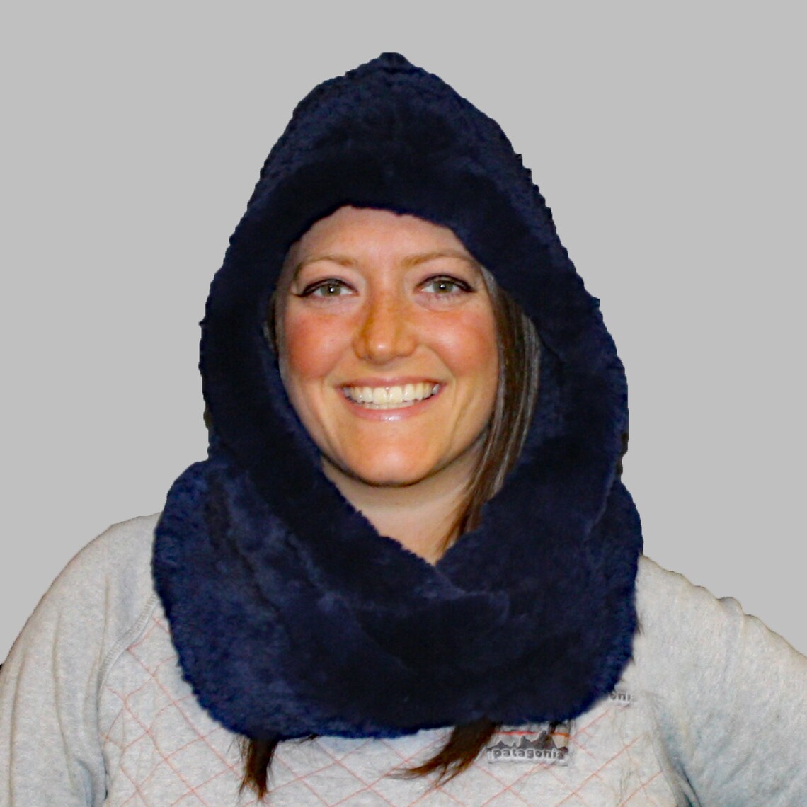 Glacier Wear Rex Rabbit Fur Infinity Hood Scarf BLUE 4071 - Etsy