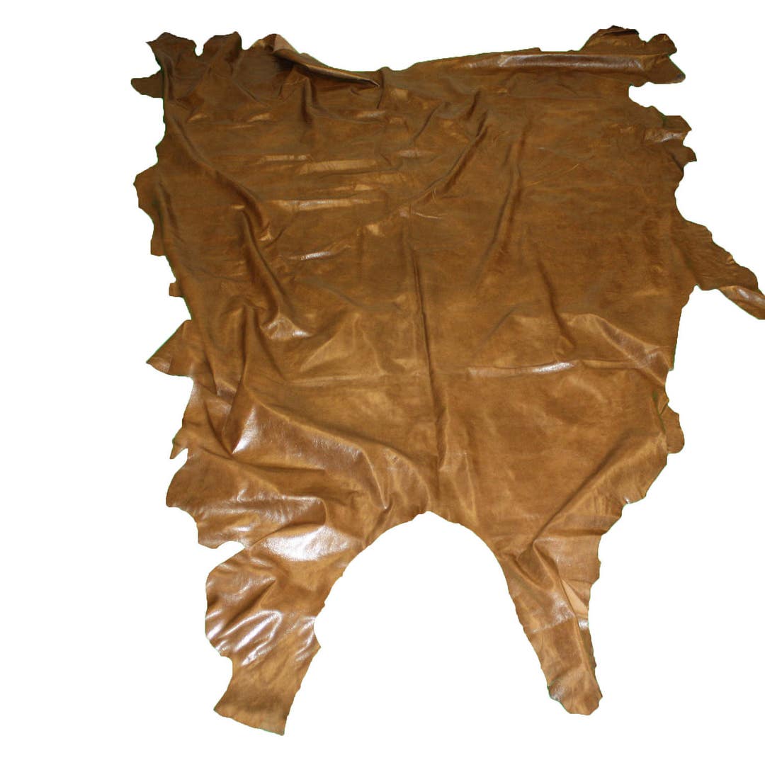 Glacier Wear Cow Leather Buckskin Hide Shiny Brown Lth1175 - Etsy