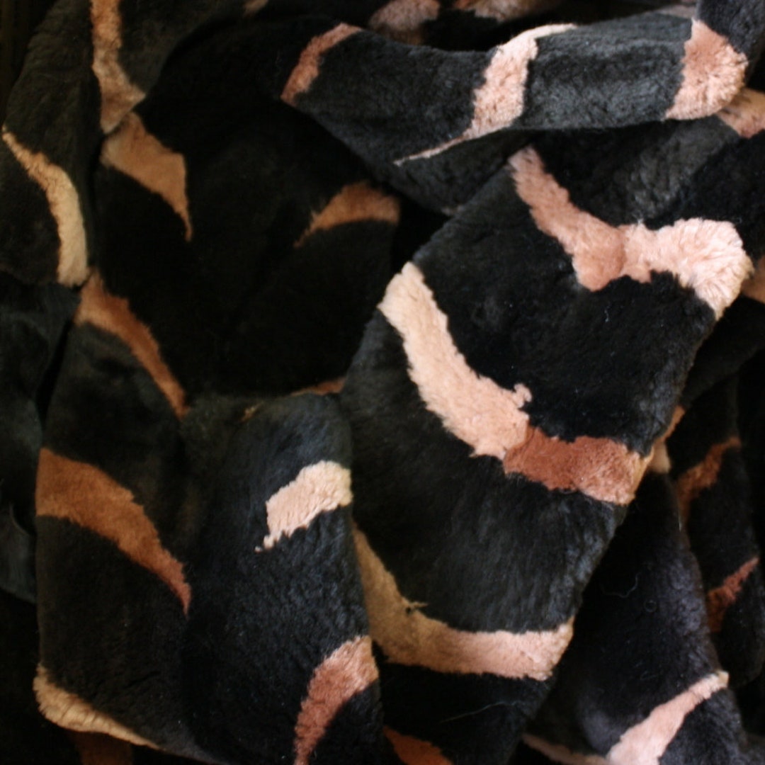Glacier Wear Sheared Beaver Tiger Stripe Scarf #ts - Etsy