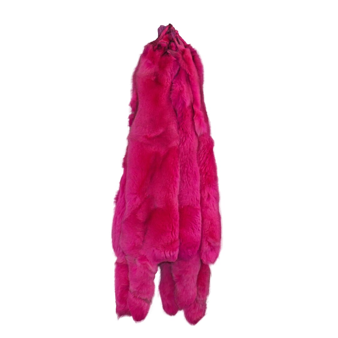 Glacier Wear Premium Label SAGA Blue Fox Pelt - Dyed Hot Pink - Etsy