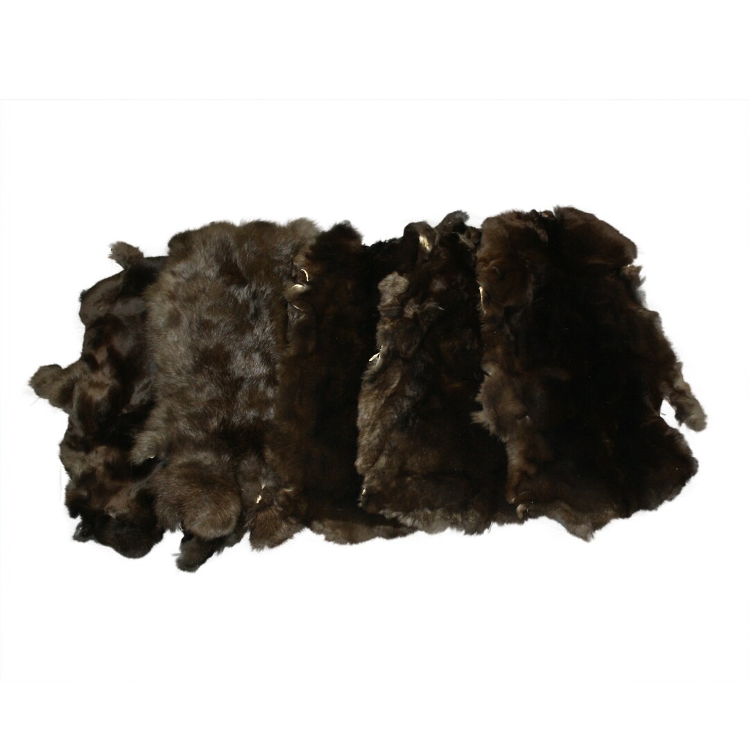 Glacier Wear Rex Rabbit Pelt Hide Fur Black/charcoal - Rbt1030 - Etsy