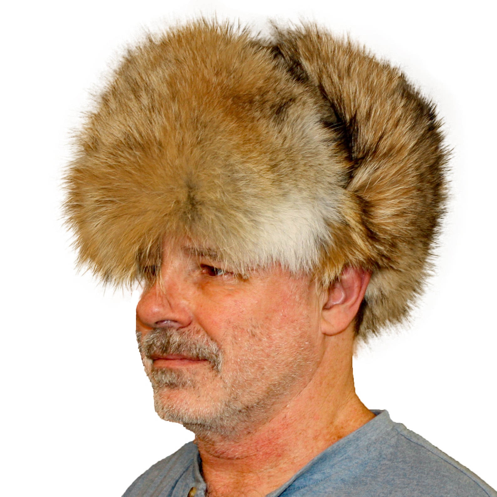 Glacier Wear Coyote Fur Russian Trooper Hat- Hts1030 - Etsy