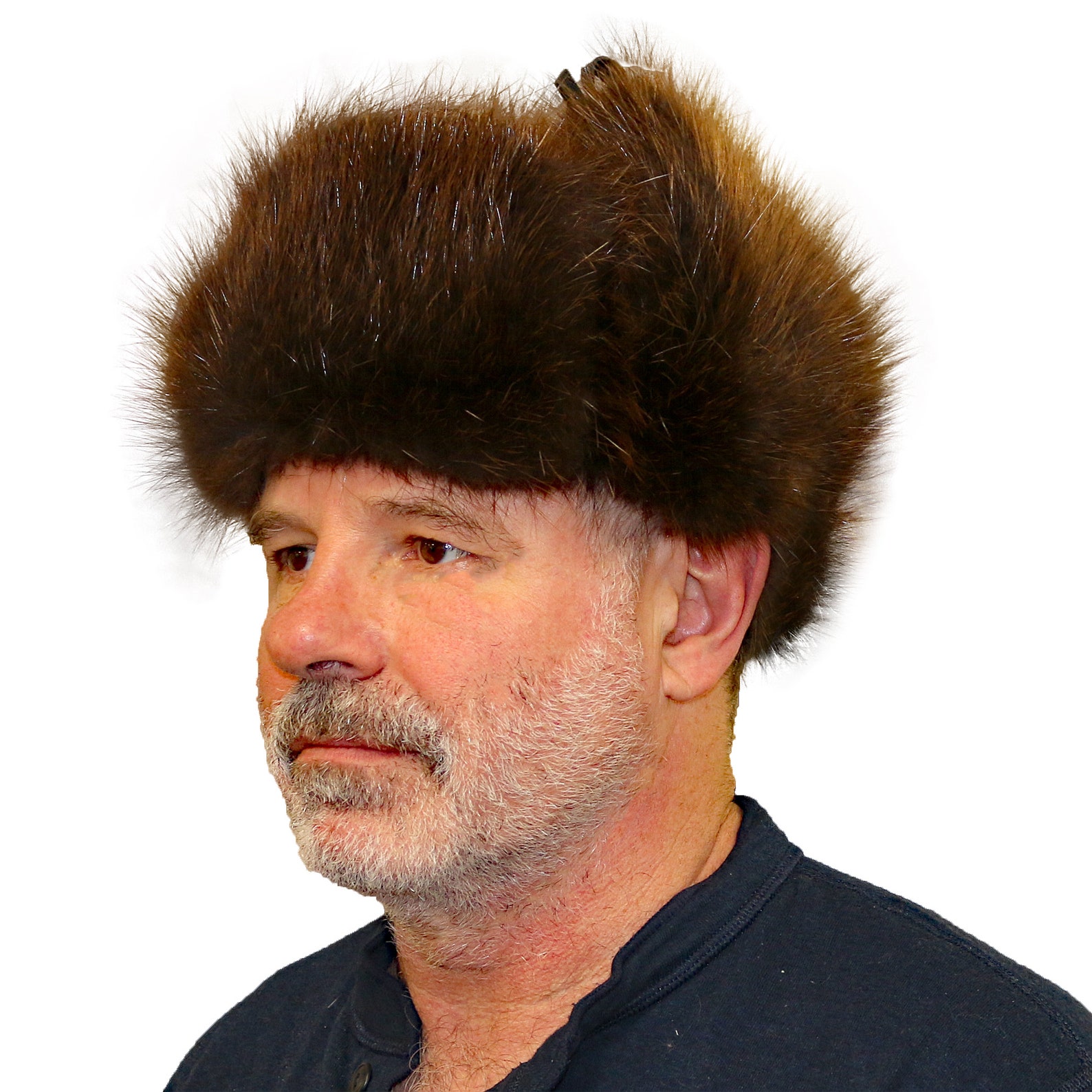 Glacier Wear Natural Beaver Fur Russian Trooper Hat-hts1000 - Etsy