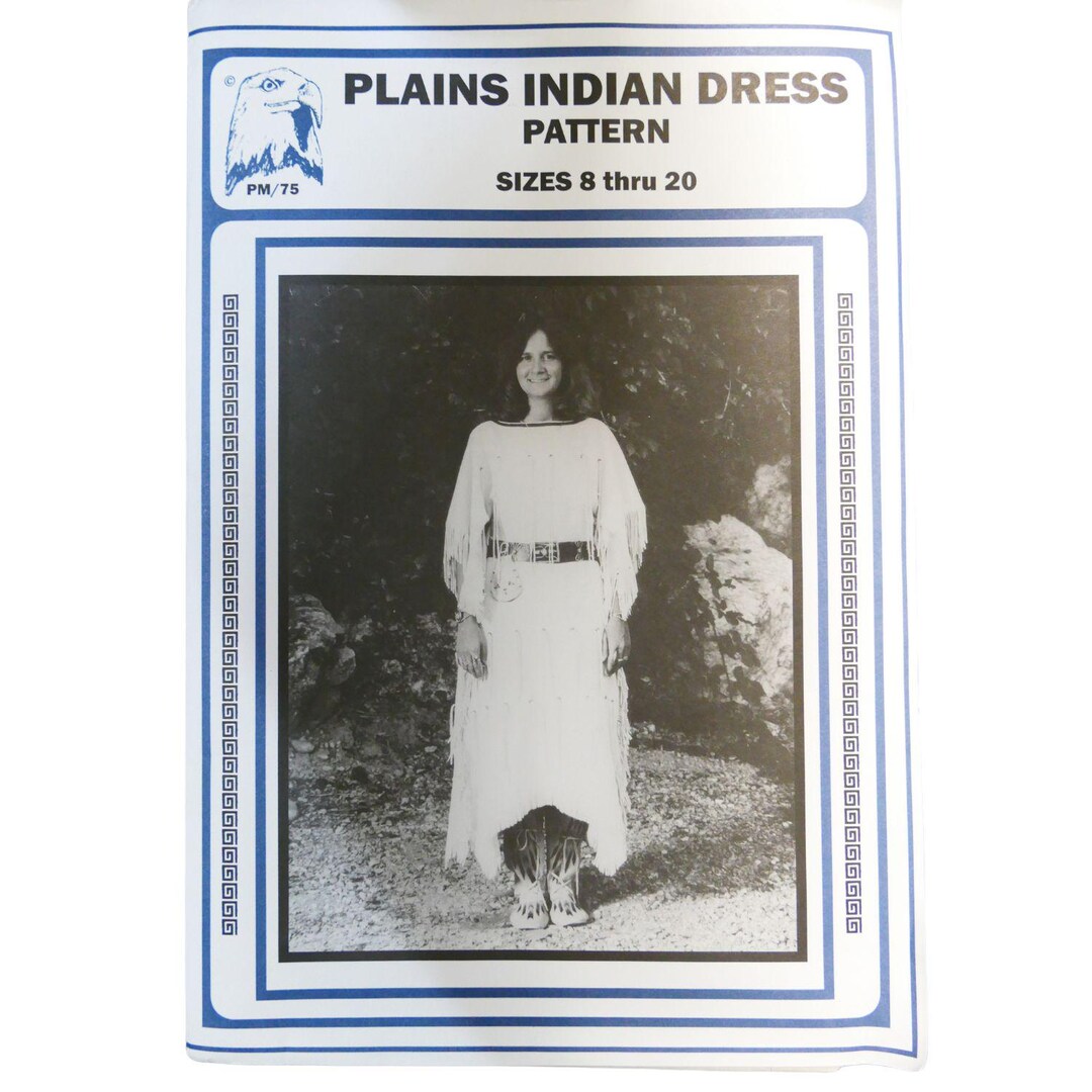 Glacier Wear Plains Indian Dress Pattern-ptn100pm75 - Etsy