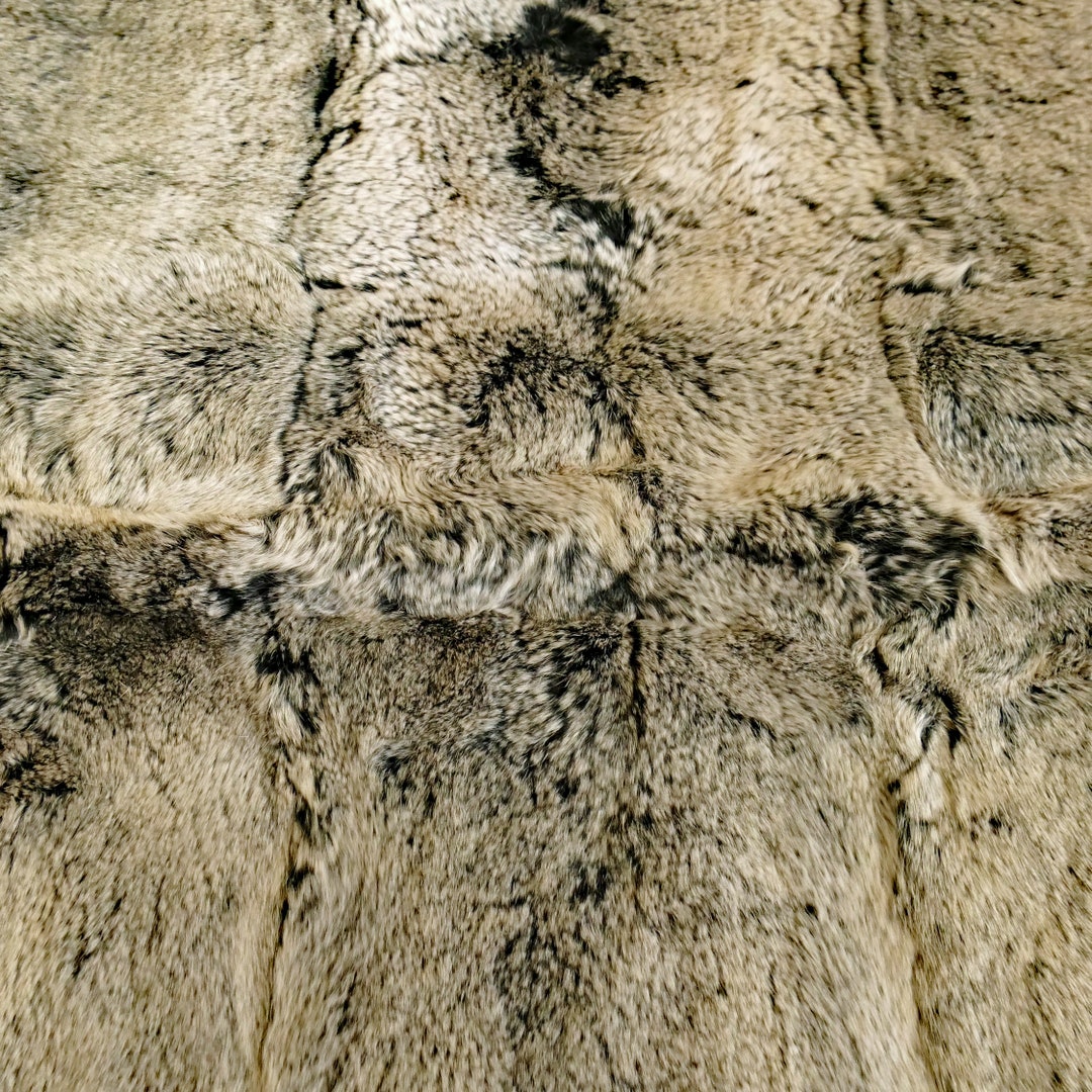 Glacier Wear Rex Rabbit Fur Plates Throws-gray Rbt2020 - Etsy