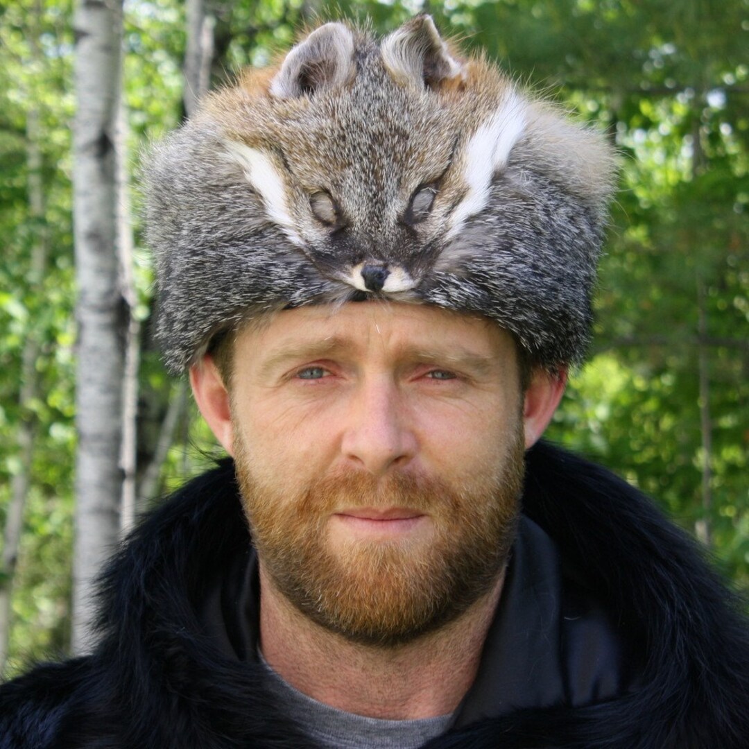Gray Fox Davy Crockett Style Fur Hat-hts1775 - Etsy