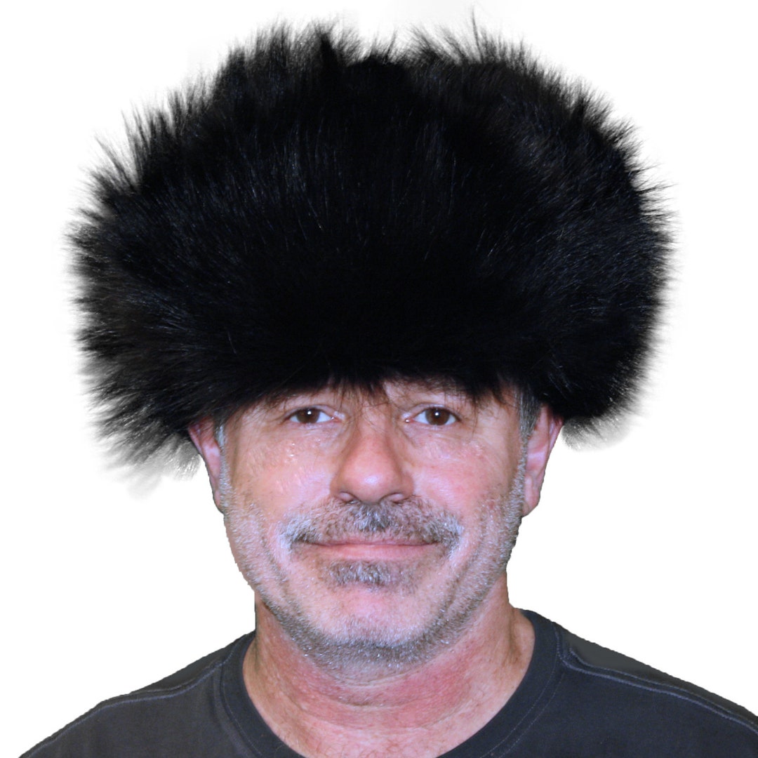 Glacier Wear Coyote Fur Russian Trooper Hat Dyed Black- Hts1036 - Etsy