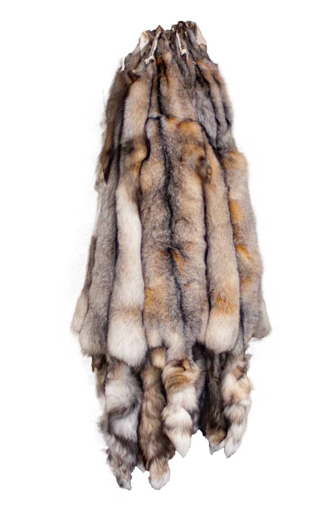 Glacier Wear Premium Label Saga Blue Frost Fox Fur Pelt Crystal Dyed ...