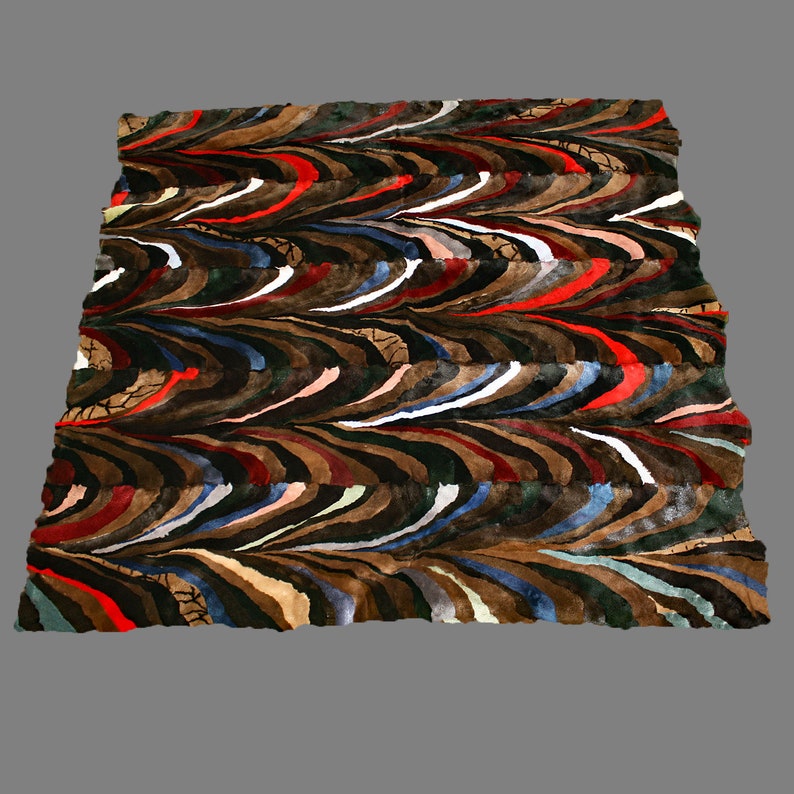 Glacier Wear Sheared Mink Fur Blanket Plate Mnk2006 - Etsy