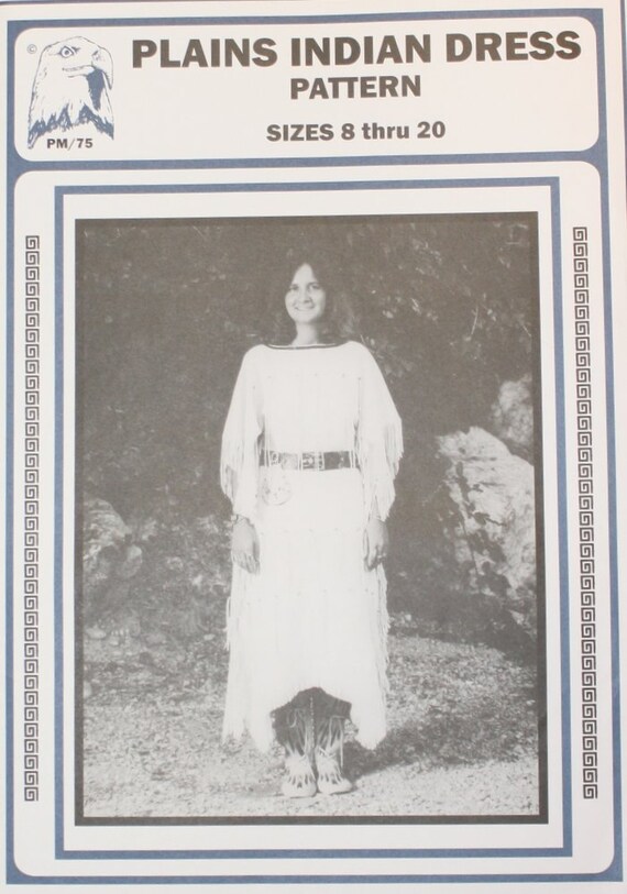 Glacier Wear Plains Indian Dress Pattern-ptn100pm75 - Etsy