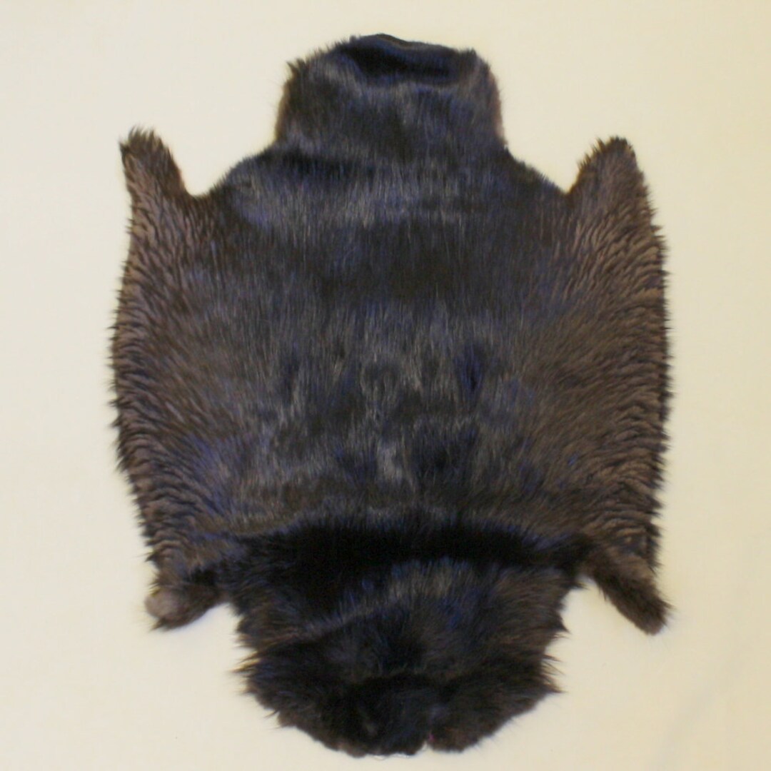 Glacier Wear Beaver Pelt- Natural Black Bvr1030 - Etsy