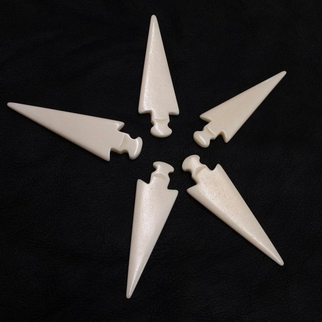 Real Bone Carved Arrowhead - Etsy