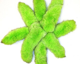 Green Fox Tail - Etsy