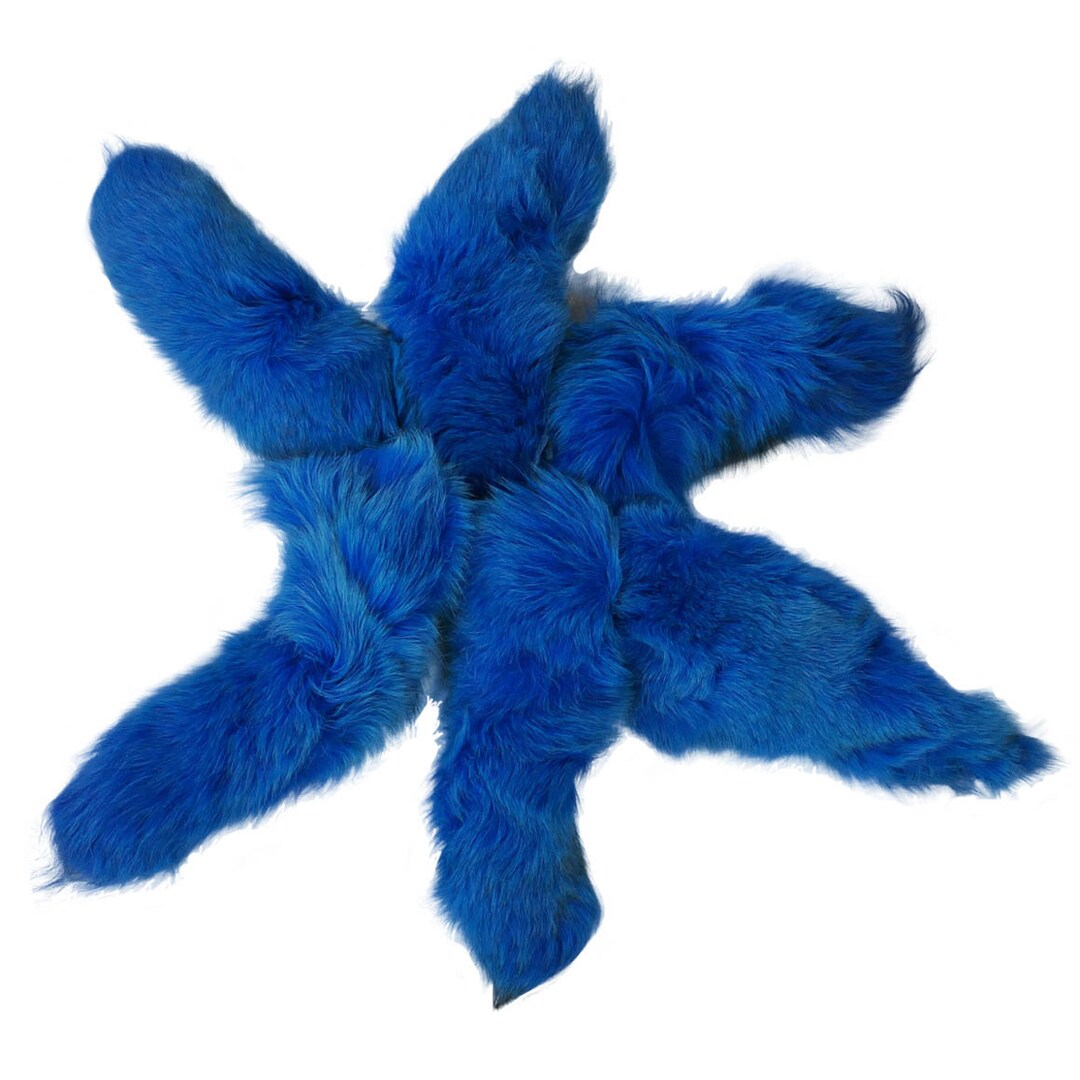 Glacier Wear Blue Fox Tail or Keychain - Dyed Blue (fxx1772) - Etsy