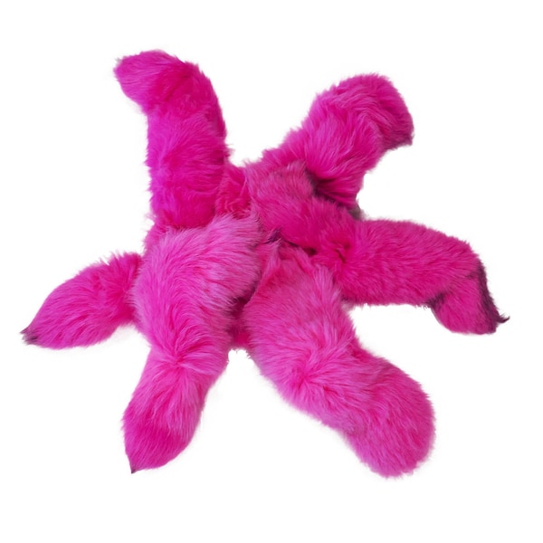 Pink Fox Tail - Etsy