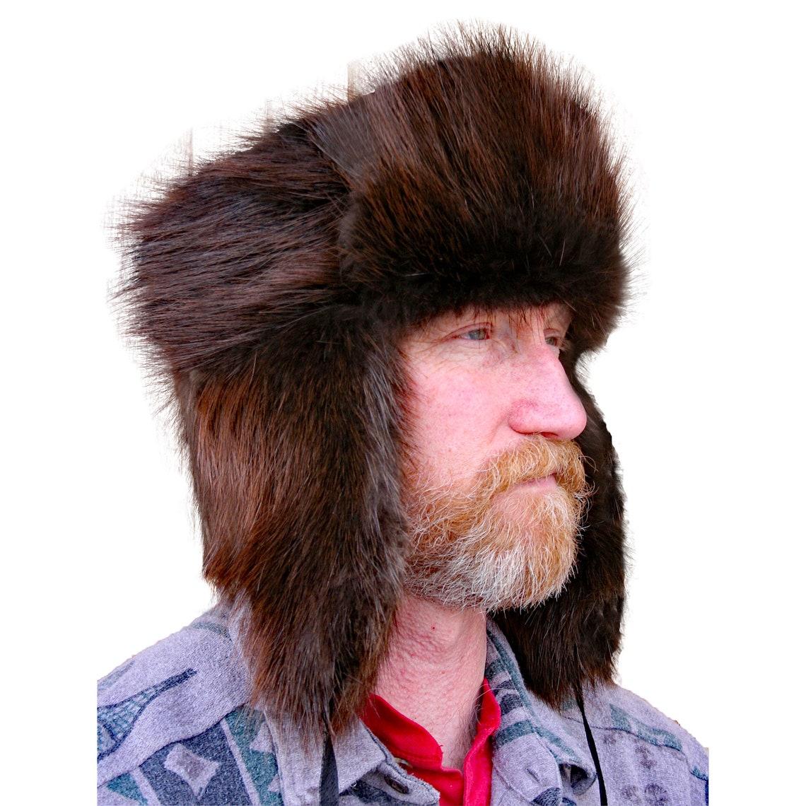 Glacier Wear Natural Beaver Fur Russian Trooper Hat-hts1000 - Etsy