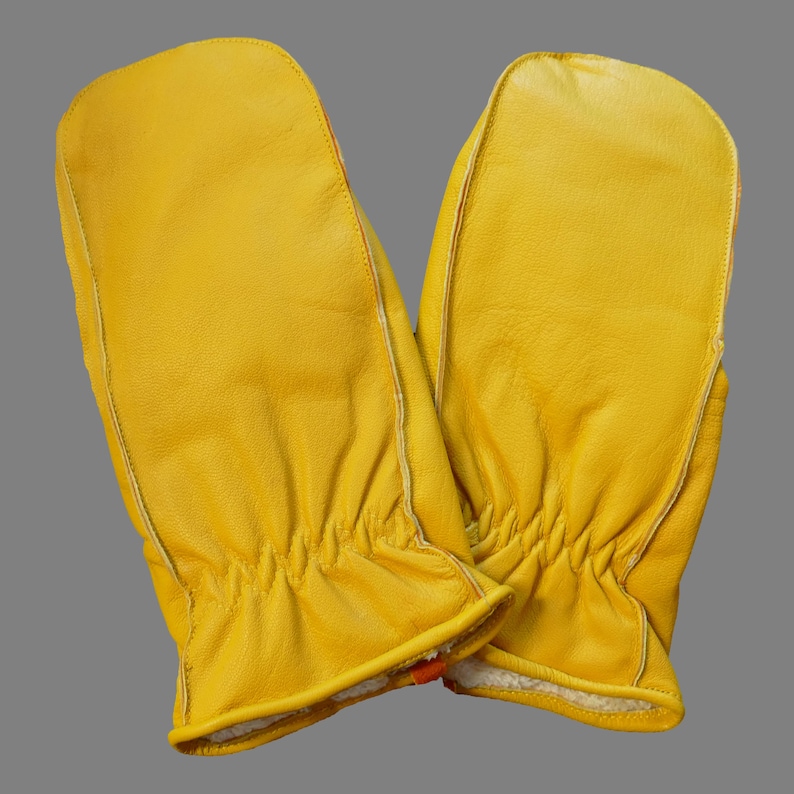 Glacier Wear Men's & Women's Buckskin Chopper Mittens - Gold - Mts1141 ...