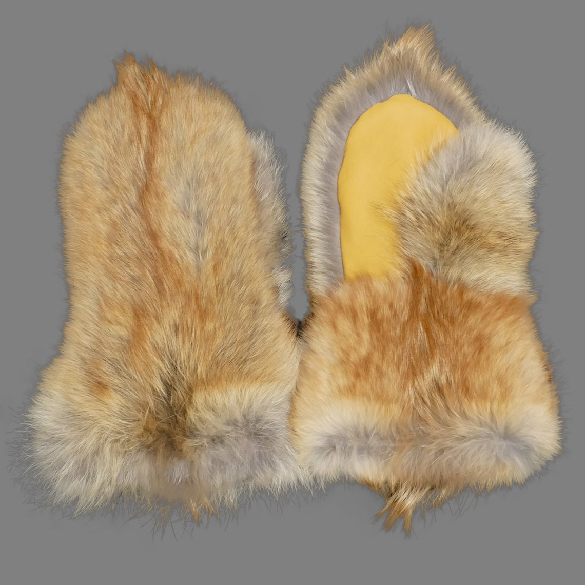 Glacier Wear Red Coyote Fur Gauntlet Mittens Mts1050 - Etsy