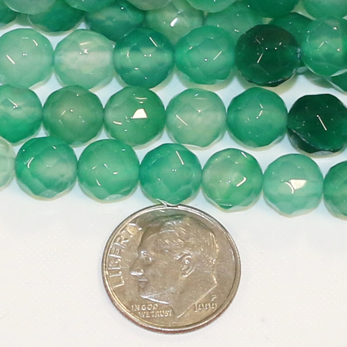 Genuine Green Agate Beads 1108 | Etsy